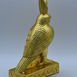 Horus in the Form of Falcon Wearing the Beautiful Crown With ISIS Wings ...