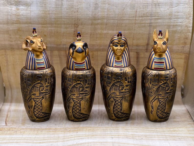 Organs Jars canopic Jars the Four Organs Jars Made From - Etsy