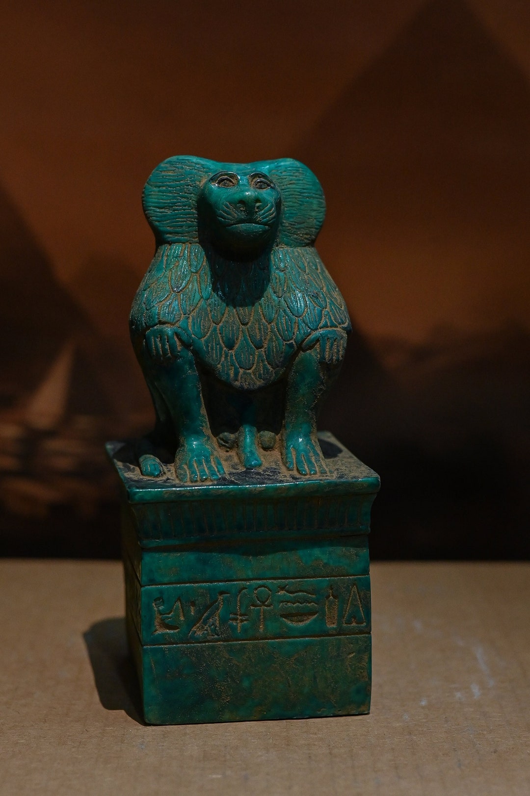 Statue of Thoth Baboon Seated Monkey moon God Thoth and Wisdom ...