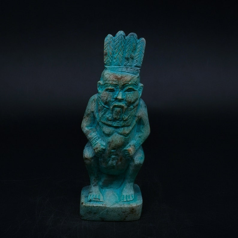 Unique Statue of the God Bes the Dwarf Protector of | Etsy