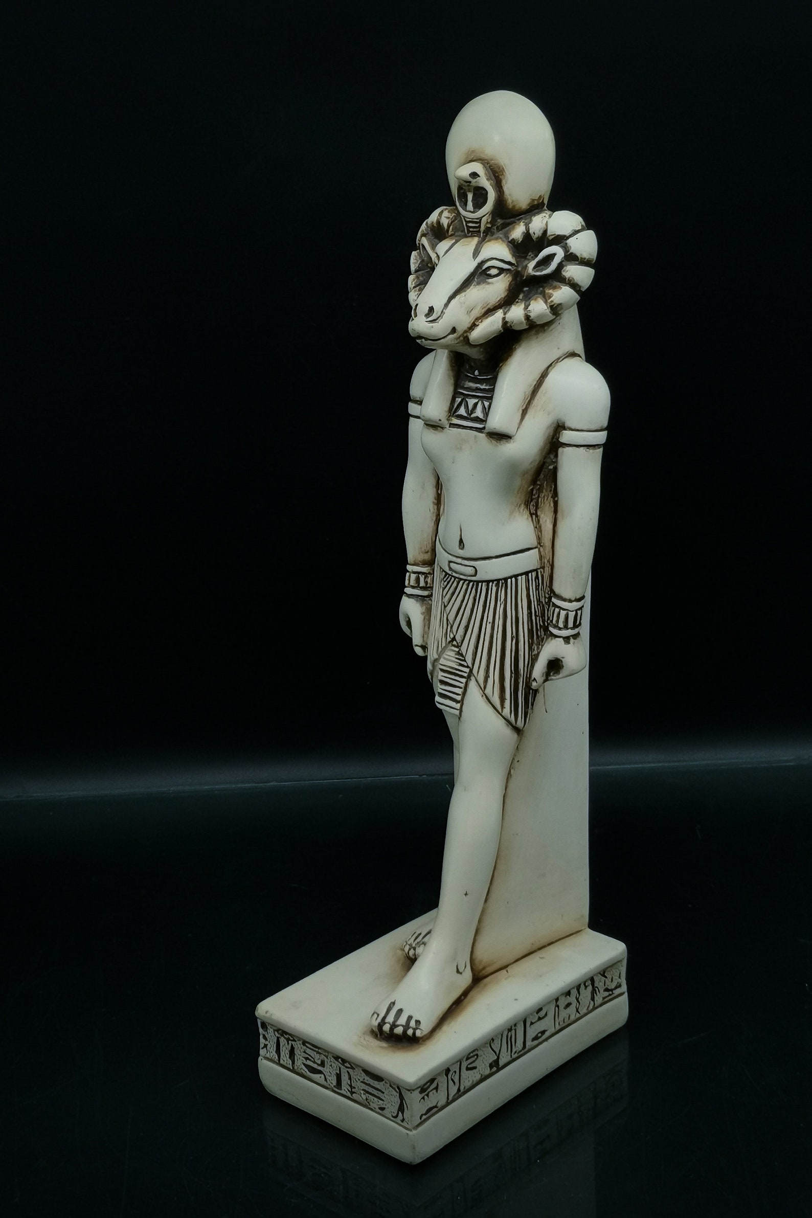 Unique Ancient Egyptian God Khnum Statue Large Solid Stone | Etsy