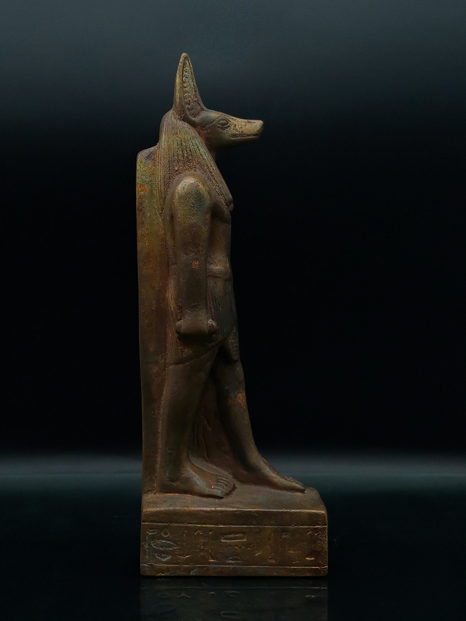 Egyptian God Anubis statue solid stone made in egypt | Etsy