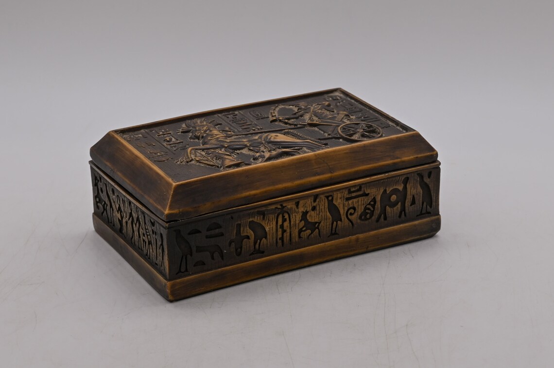 Egyptian Art Box Decorative Pharaonic Made in Egypt - Etsy