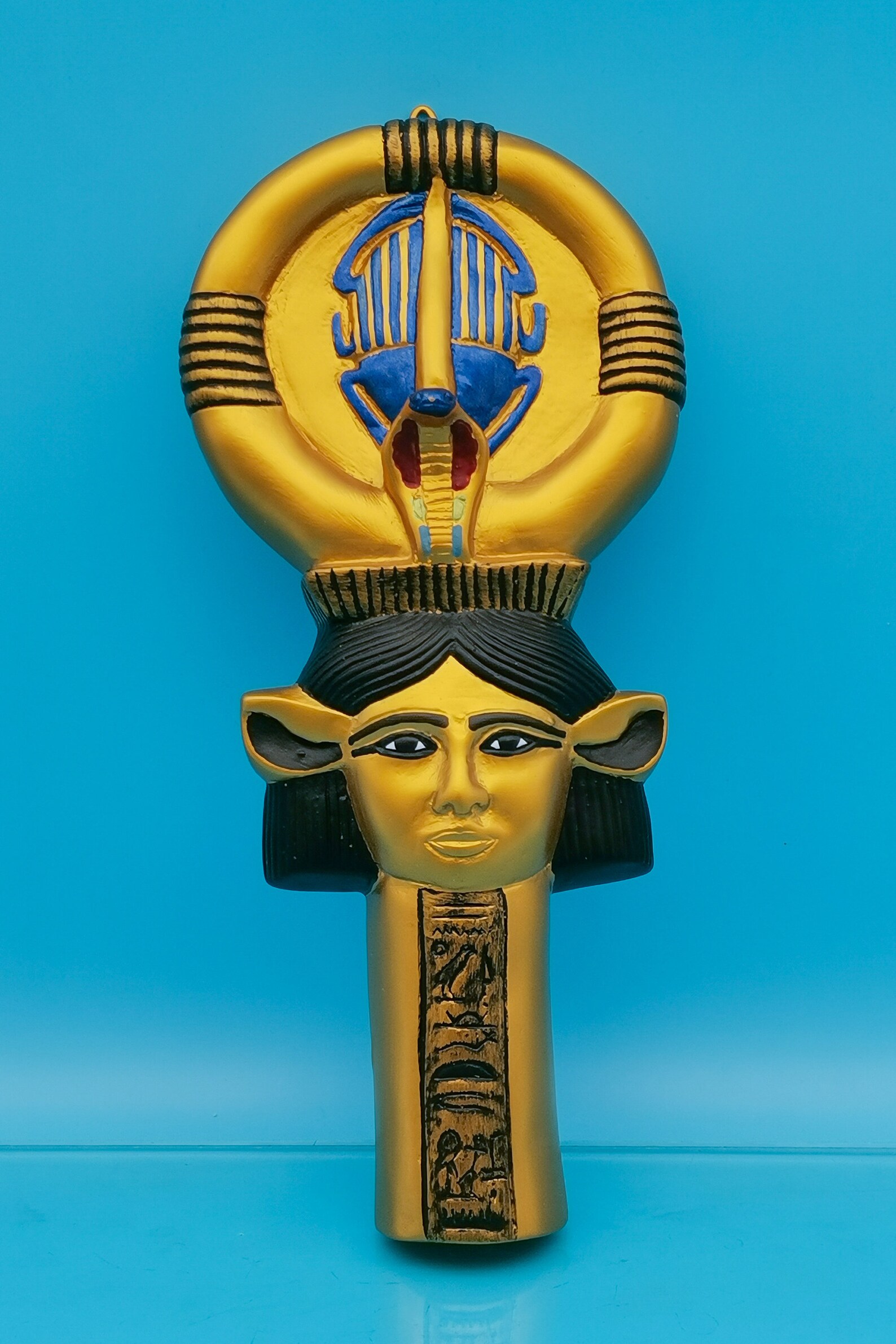 Unique Ankh the Goddess Hathor Cow Ears With Scarab Wall - Etsy