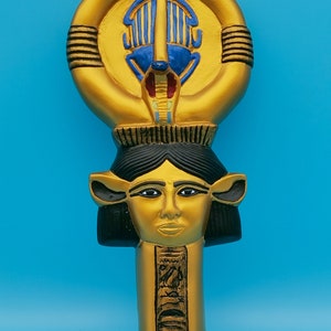 Unique Ankh the Goddess Hathor Cow Ears With Scarab Wall - Etsy