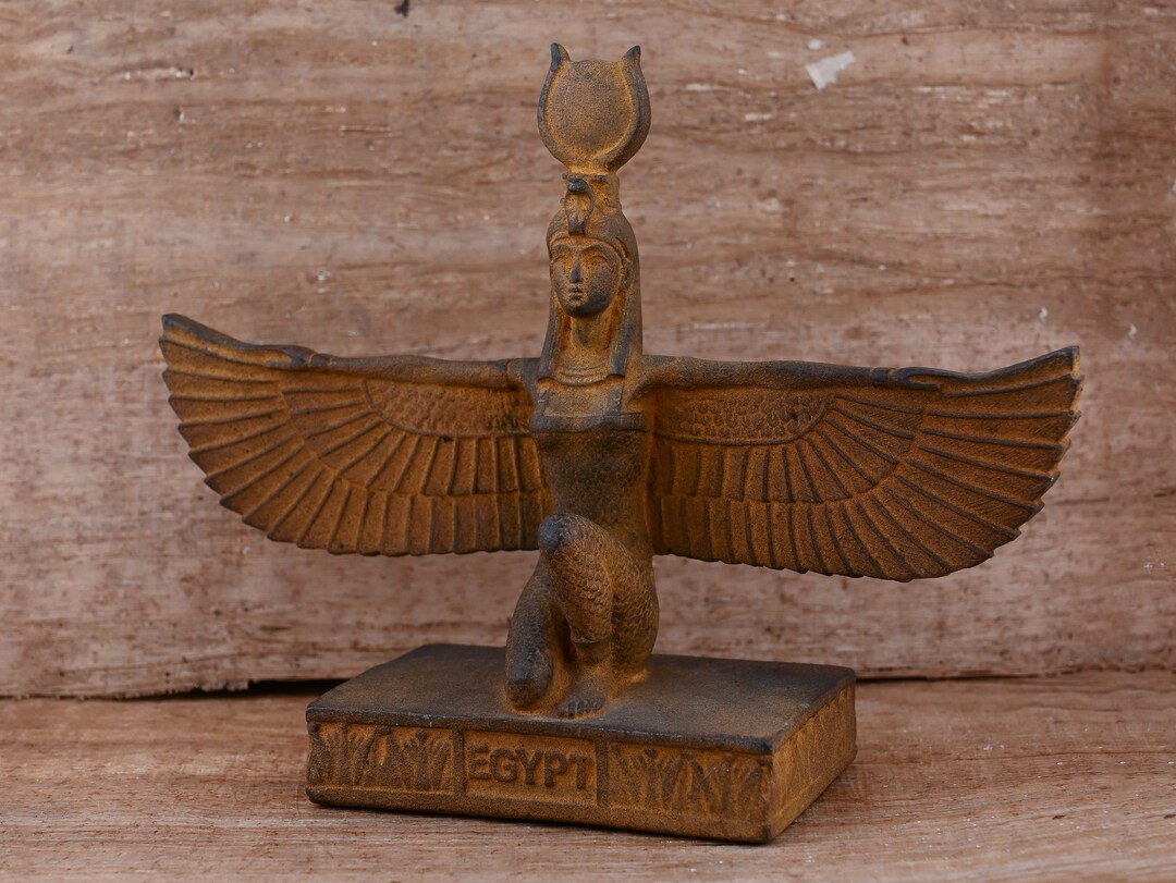Isis Wings Goddess Statue Ancient Egyptian Art Made in Egypt-gifts for ...