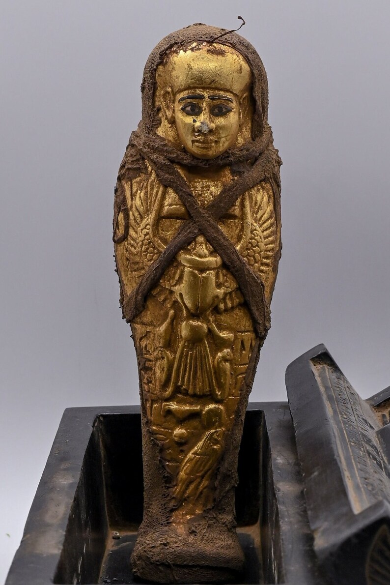 Unique Box Mummy Inside a Coffin Pharaonic Inscriptions - Etsy