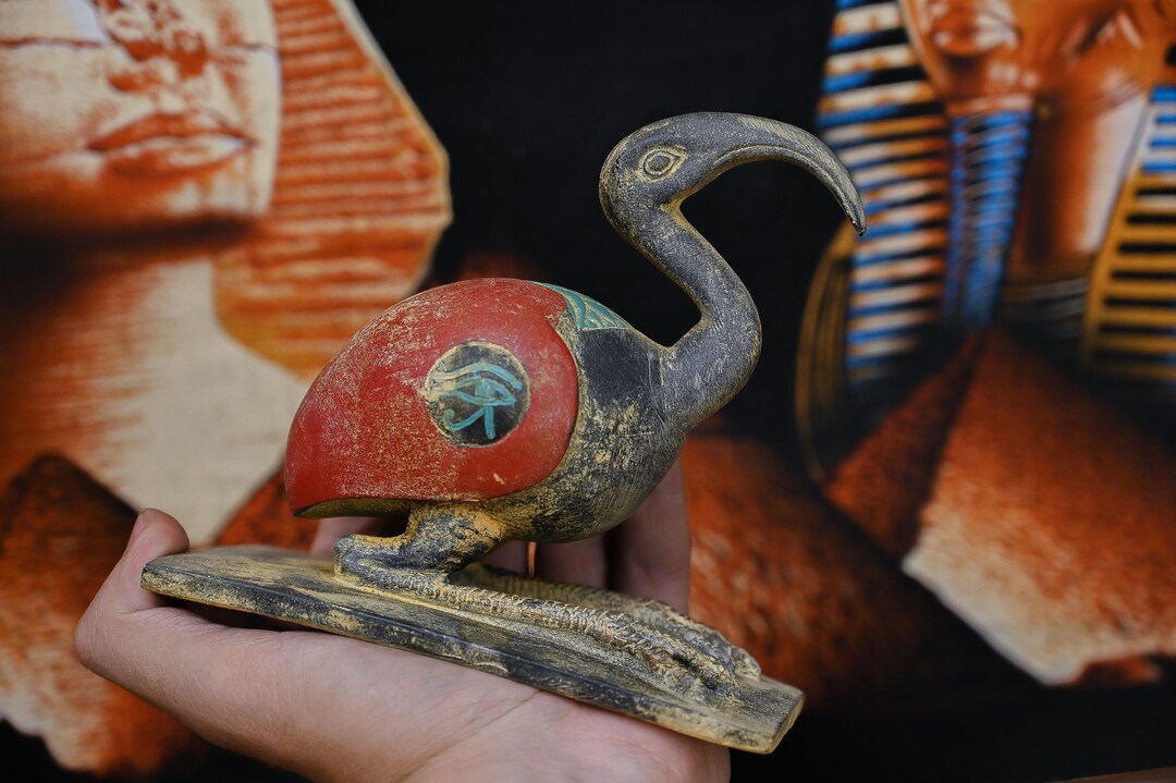 Statue of Ibis (the God Thoth), God of Wisdom and Knowledge. Made of ...