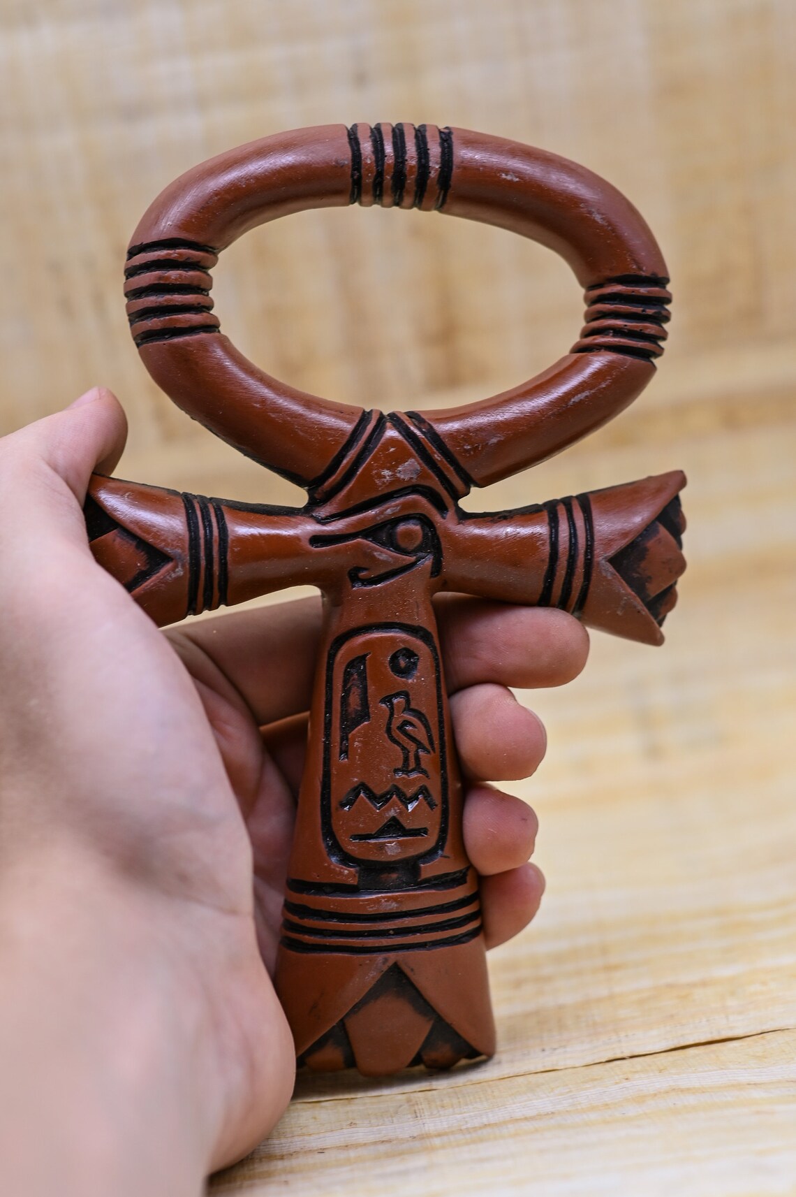 Unique ANKH key of Life With the Eye of RA symbol of - Etsy