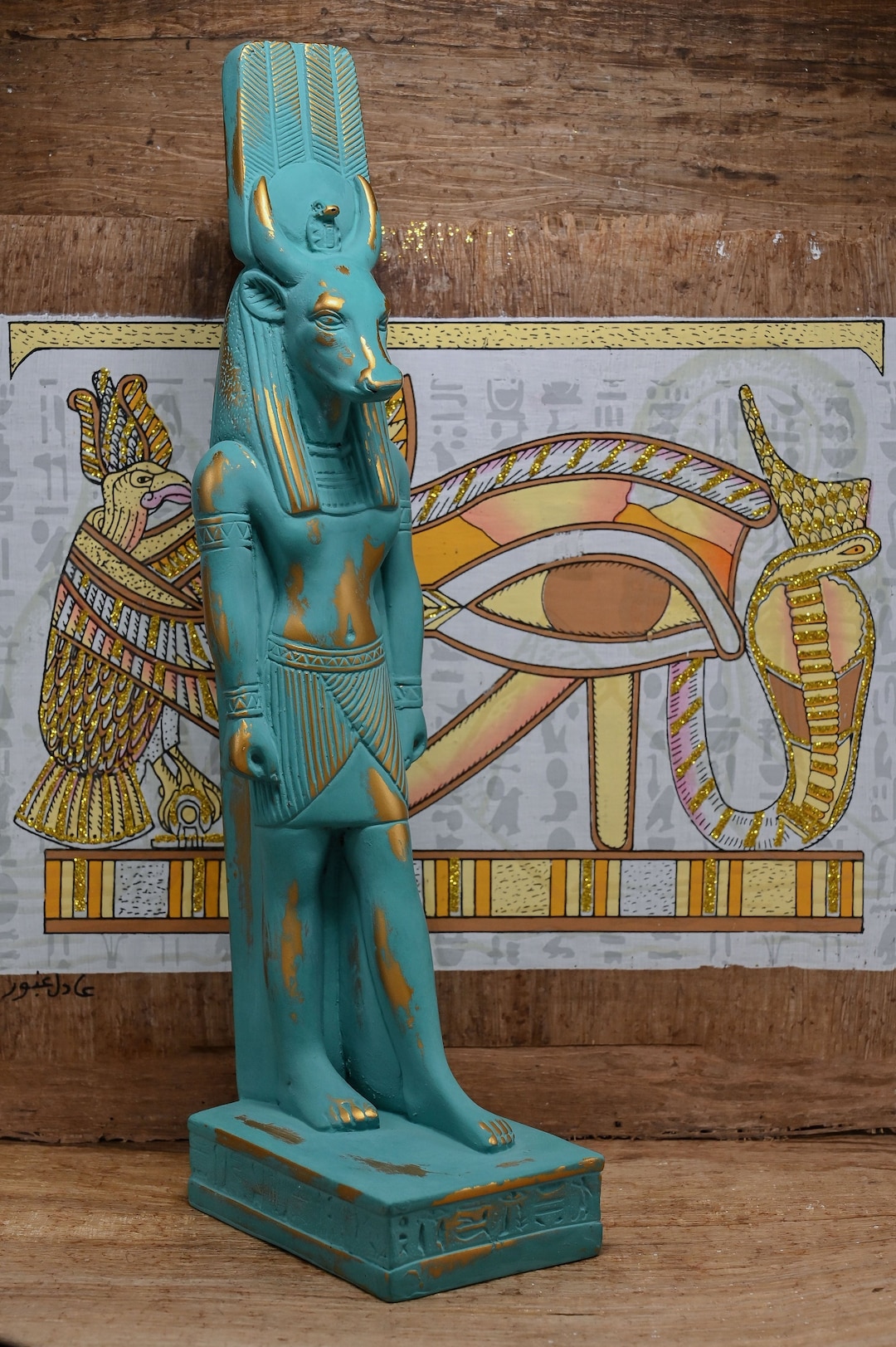 Statue of Montu God of War Lord of Medamud, Depicted With a Bulls Head ...