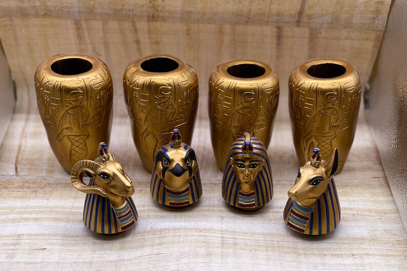 Organs Jars canopic Jars the Four Organs Jars Made From - Etsy