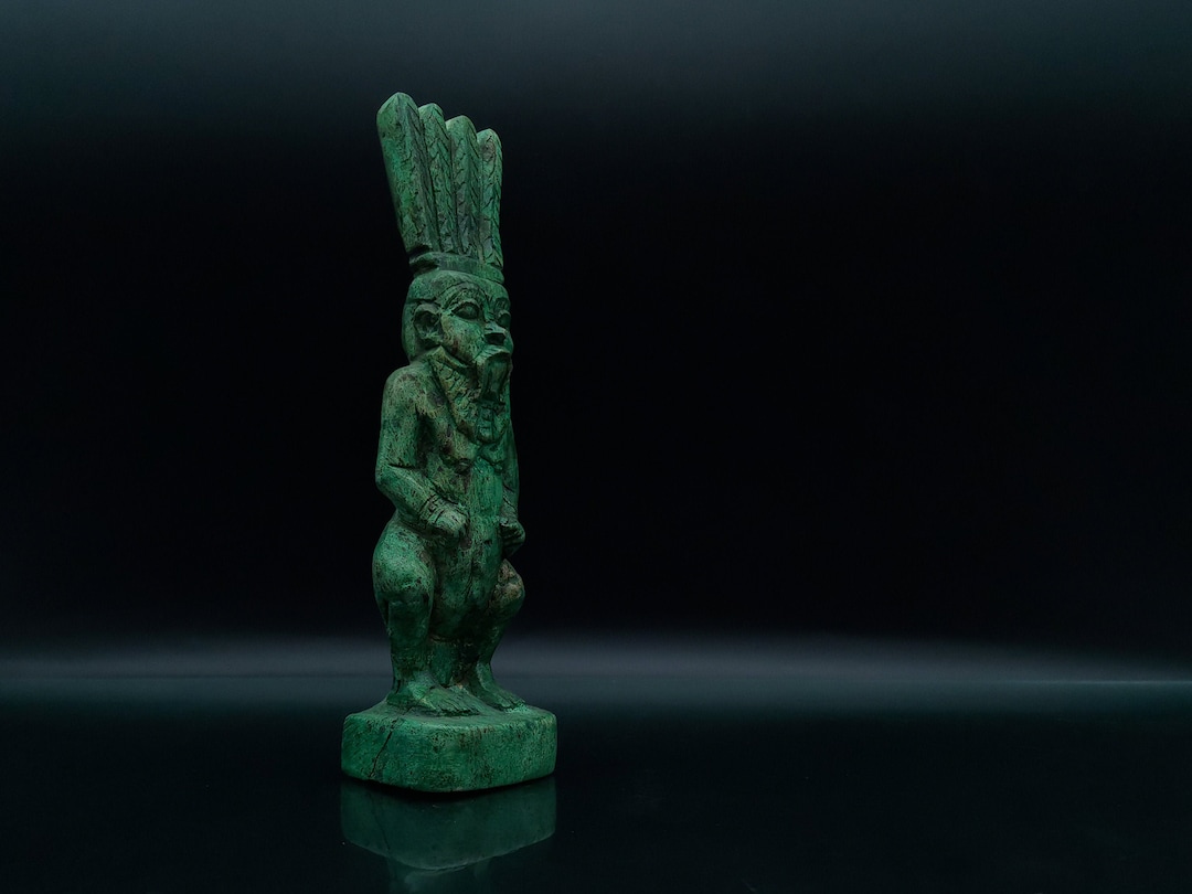 Unique Statue of God Bes the Dwarf, Protector of Households Stone Made ...