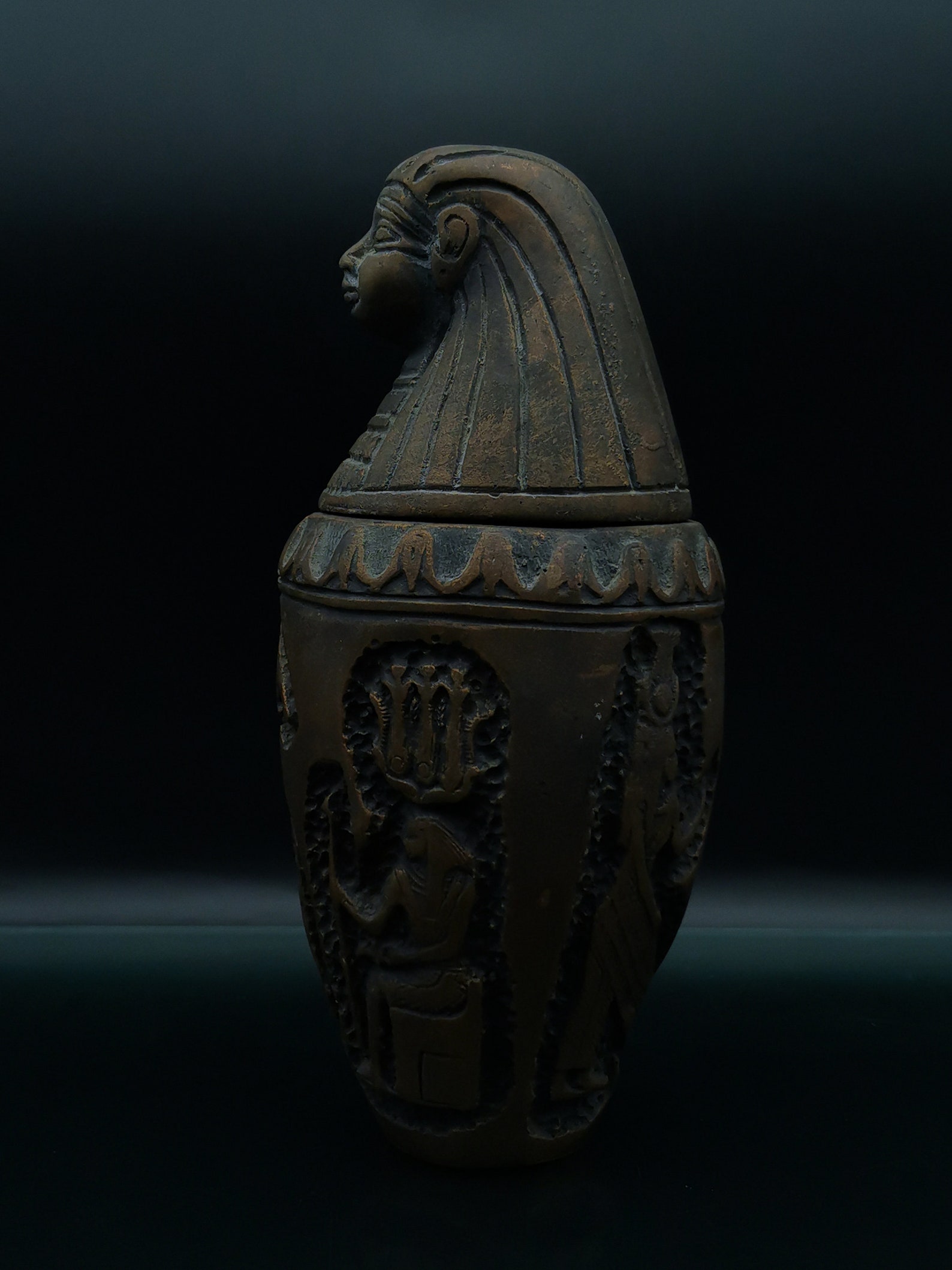 Vintage Ancient Egyptian Imsety Canopic Large Jar son of | Etsy