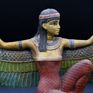 Ancient Egyptian ISIS Goddess of Healing and Magic Spreading the Wings ...