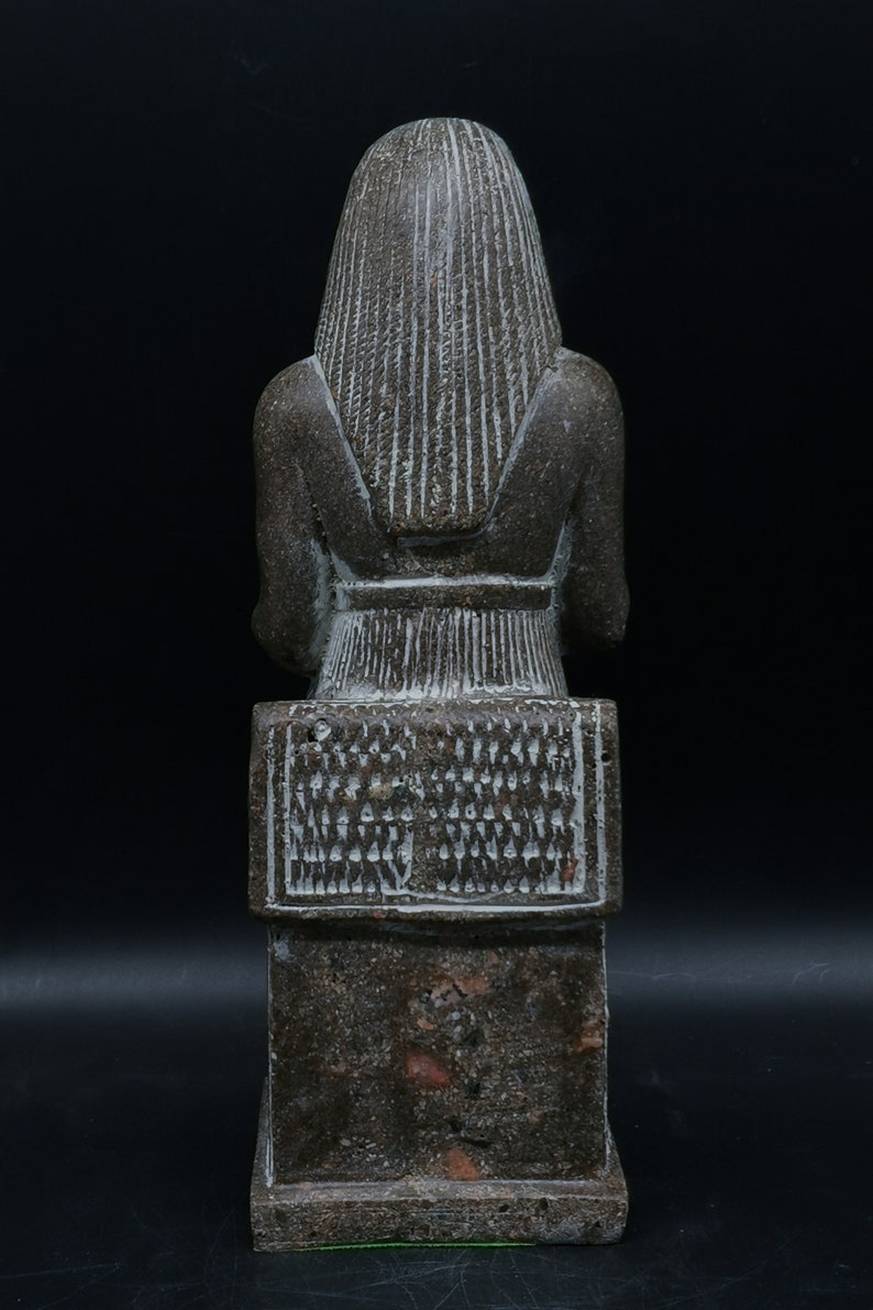 Unique Statue Falcon Headed God Horus Seated Sculpture Granite - Etsy