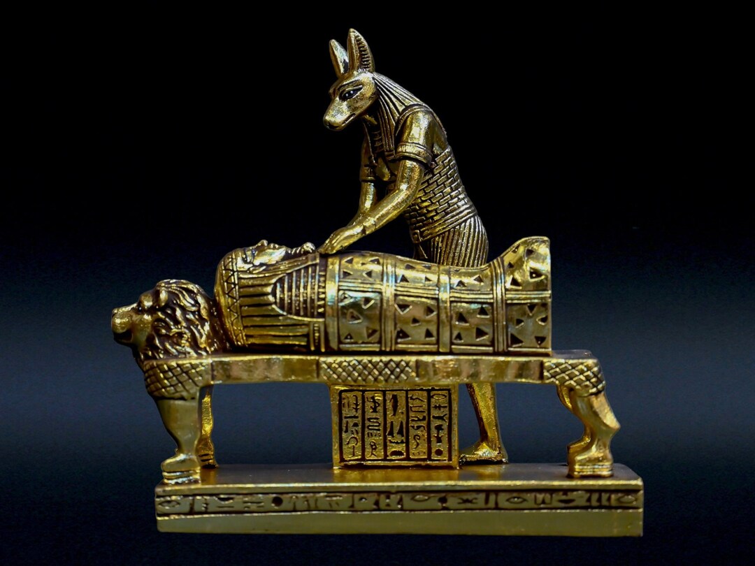 Anubis Egyptian Statue of God of Mummification Embalming Pharaoh Mummy ...