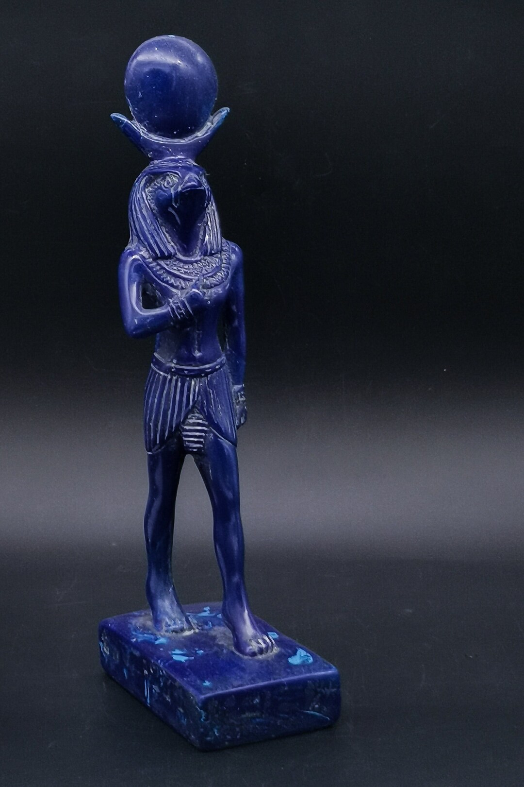 Ancient Egyptian Statue of Sun God Ra Harakhte Crowned With a Solar ...