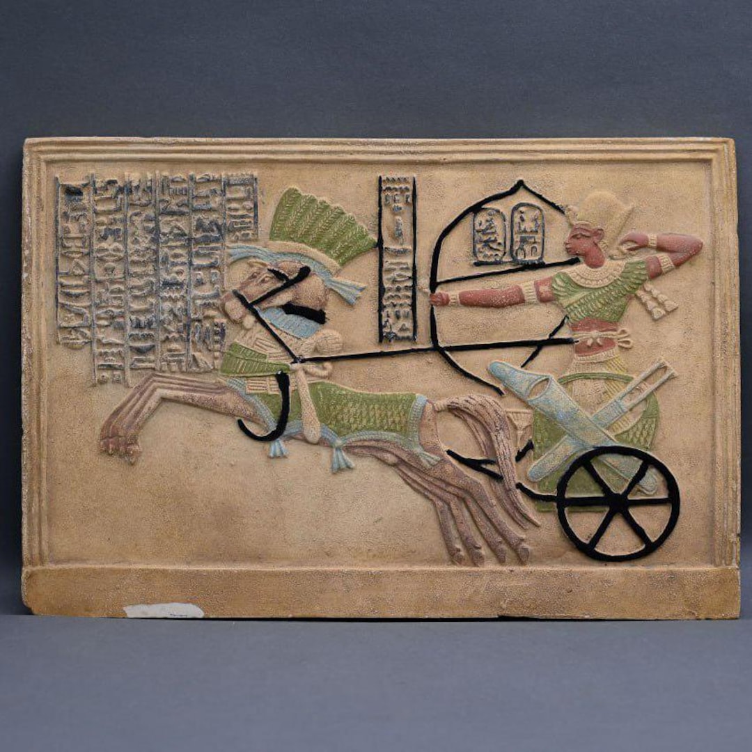 Ramses the Great on War Chariot at Battle of Kadesh the Epic War ...