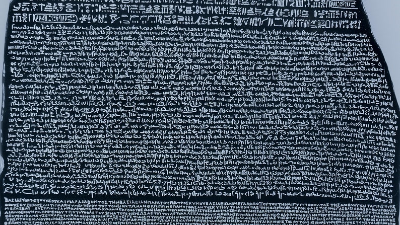 The Rosetta Stone Replica of Ancient Egyptian Monument - Etsy