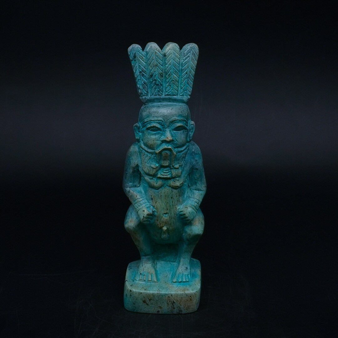 Unique Statue of the God Bes the Dwarf, Protector of Households, and in ...