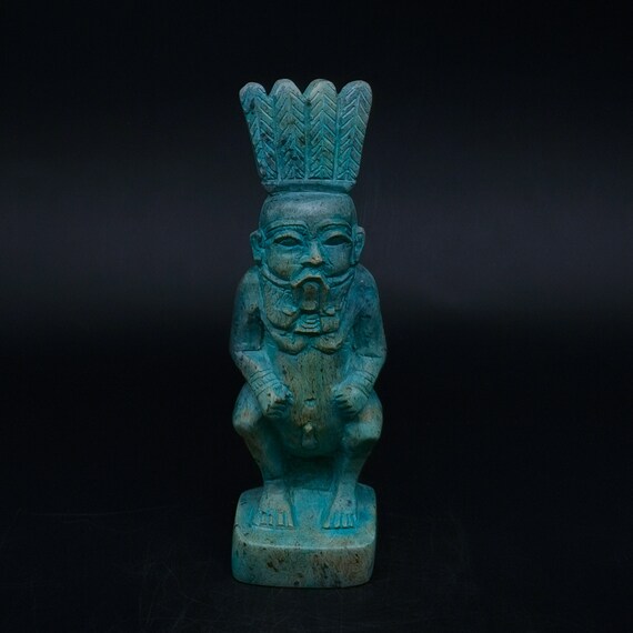 Unique Statue of the God Bes the Dwarf Protector of | Etsy