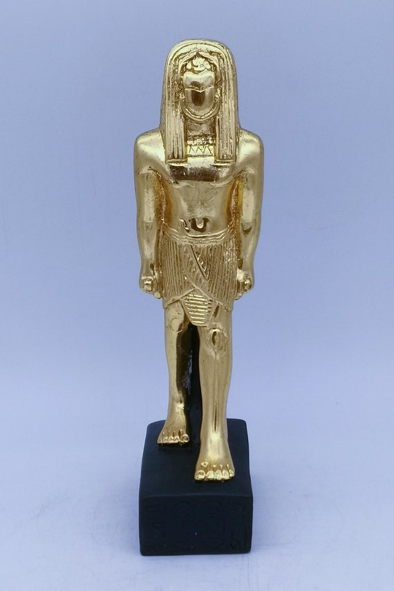 Statue of Egyptian God Khepri Scarab Sun God Gold Leaf Made in | Etsy