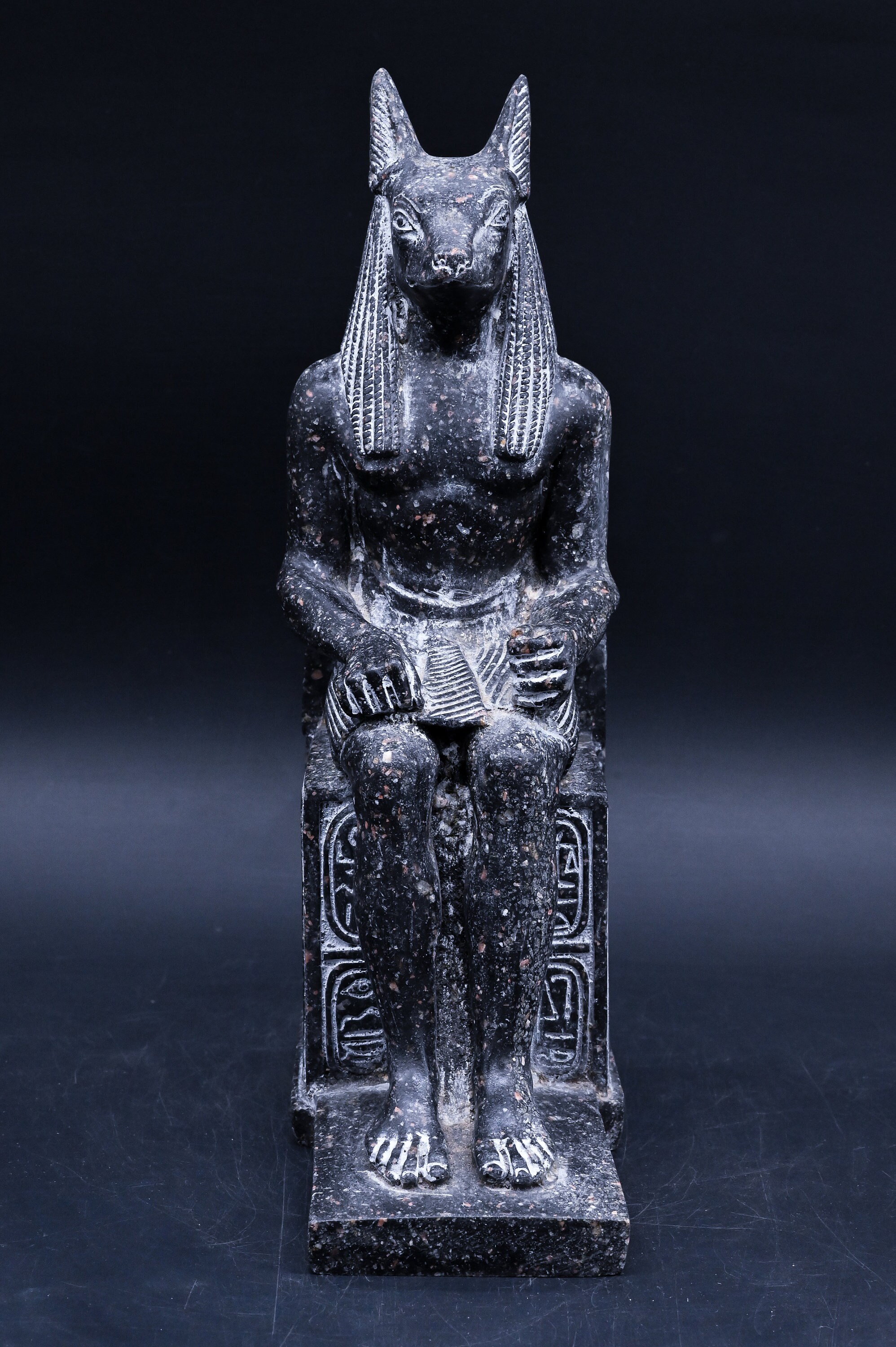 Seated Anubis Statue God of Death Sculpture Stone Heavy Made - Etsy