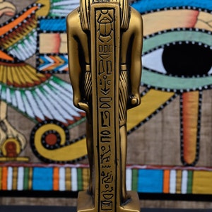 Statue Thoth Hand-painted in Golden Color Ancient Egyptian God of ...