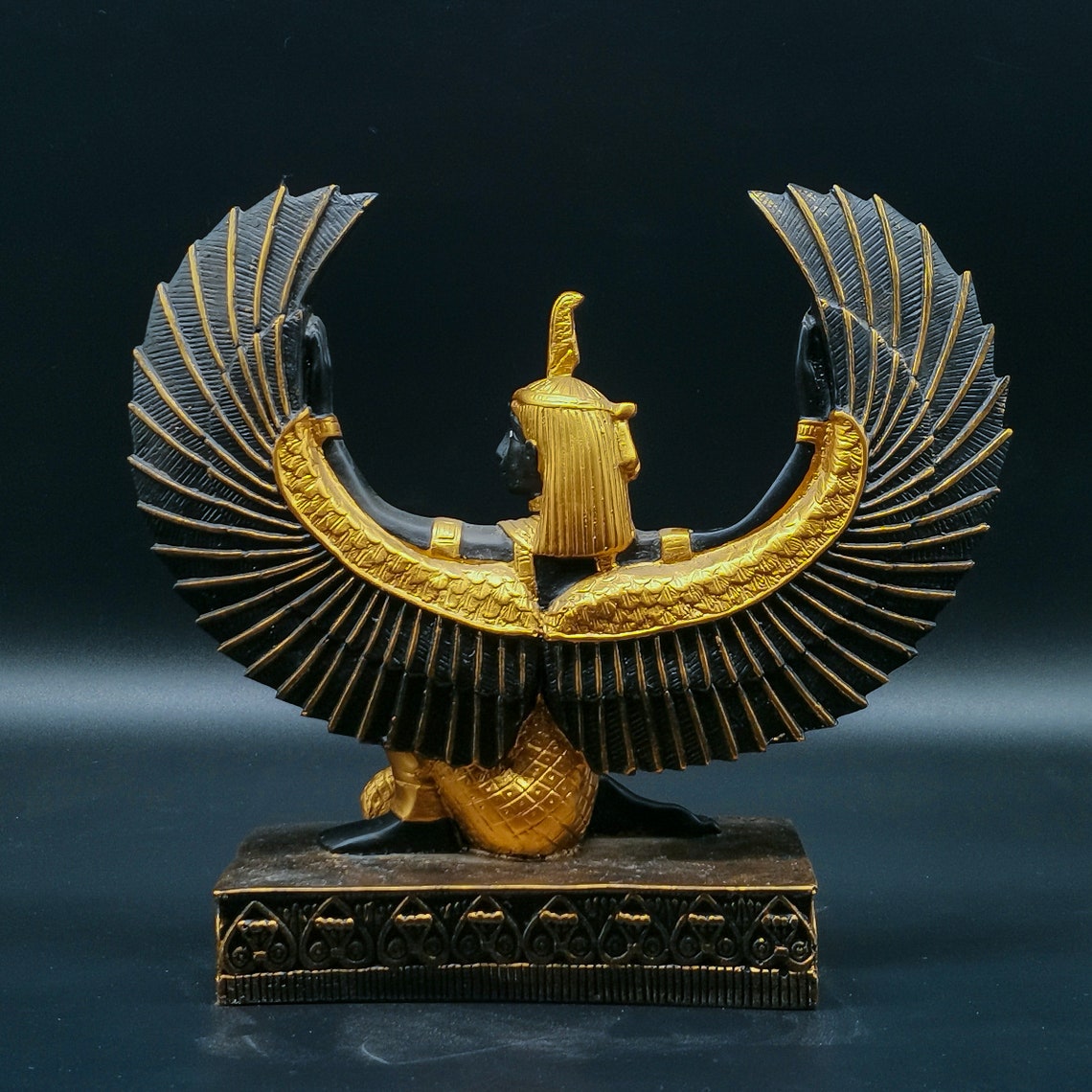 Egyptian Goddess Maat Open Wings Large Statue 2 Size Made in - Etsy