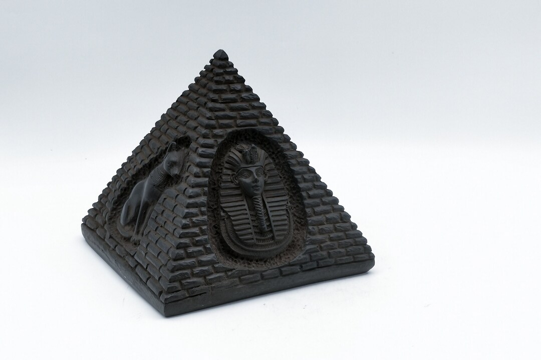 Pyramids Egyptian Art Pharaonic Inscriptions Black Made in Egypt - Etsy