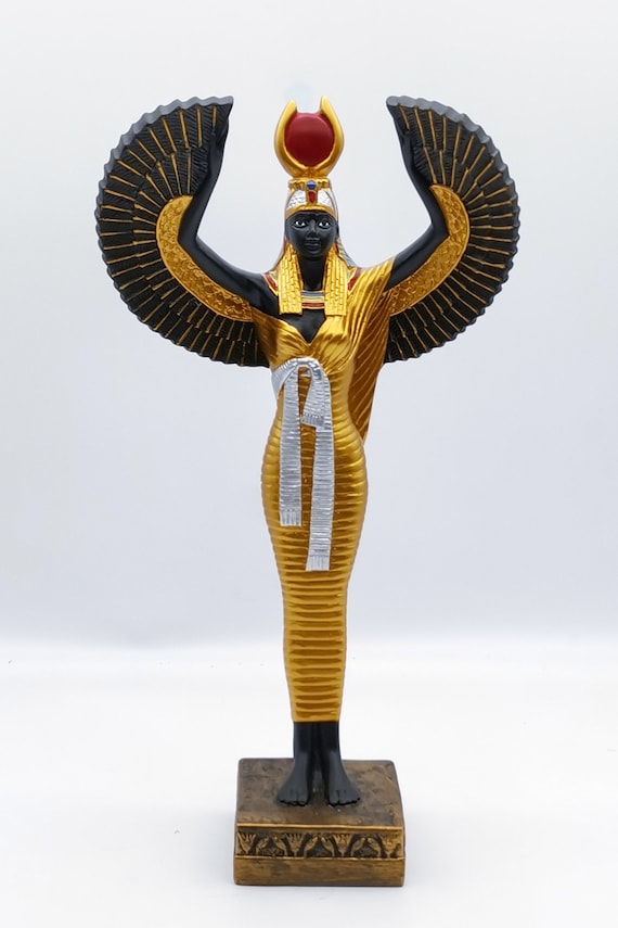 Unique Golden Isis Statue Available in 3 Colors Winged Isis | Etsy
