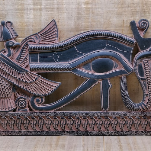 Eye of Horus Ancient Egyptian Sandstone Wall Sculpture - Etsy