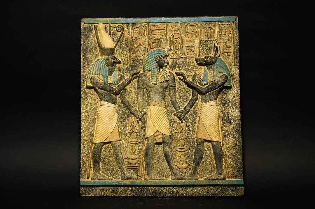 Wall Hanging God Set and Horus Blessing Ramesses II (temple Abu Simbel ...