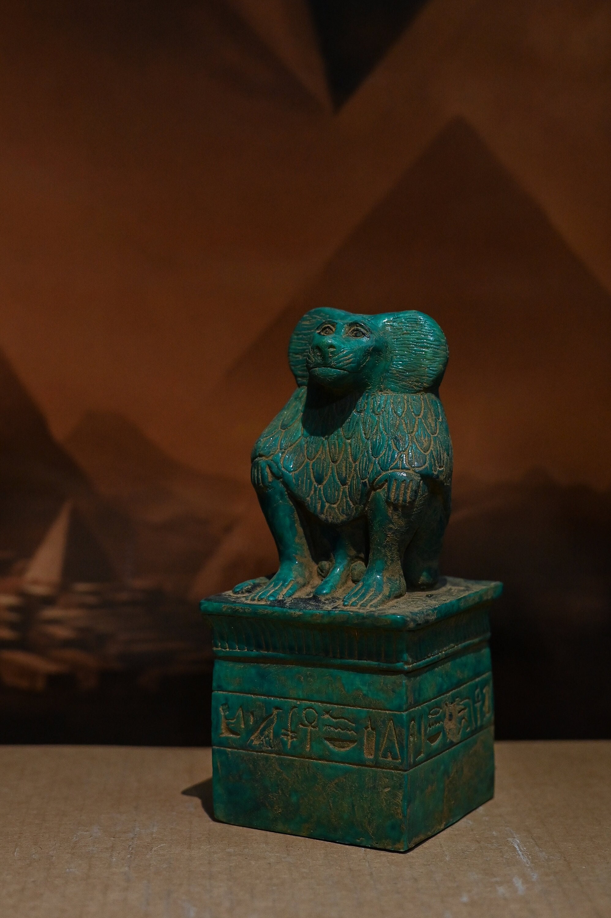 Statue of Thoth Baboon Seated Monkey moon God Thoth and - Etsy UK