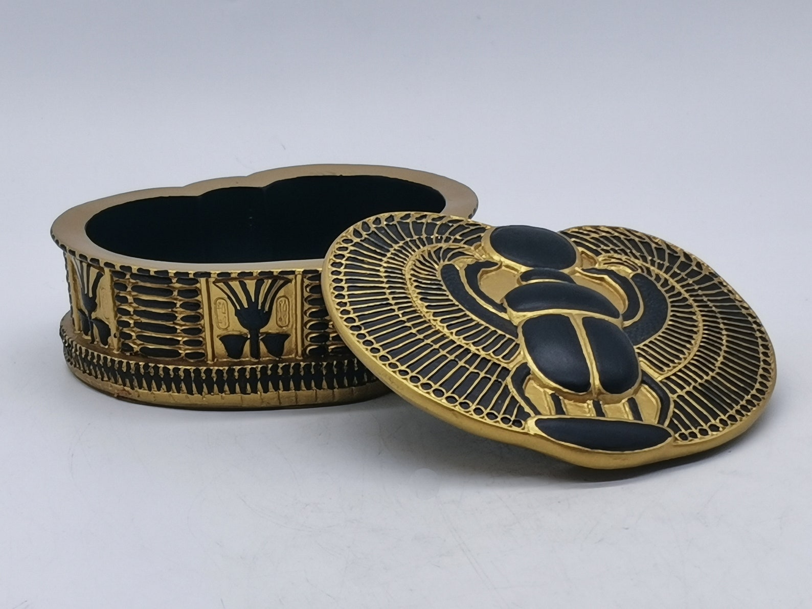 Egyptian Art Box Decorated Pharaonic Inscriptions Scarab - Etsy