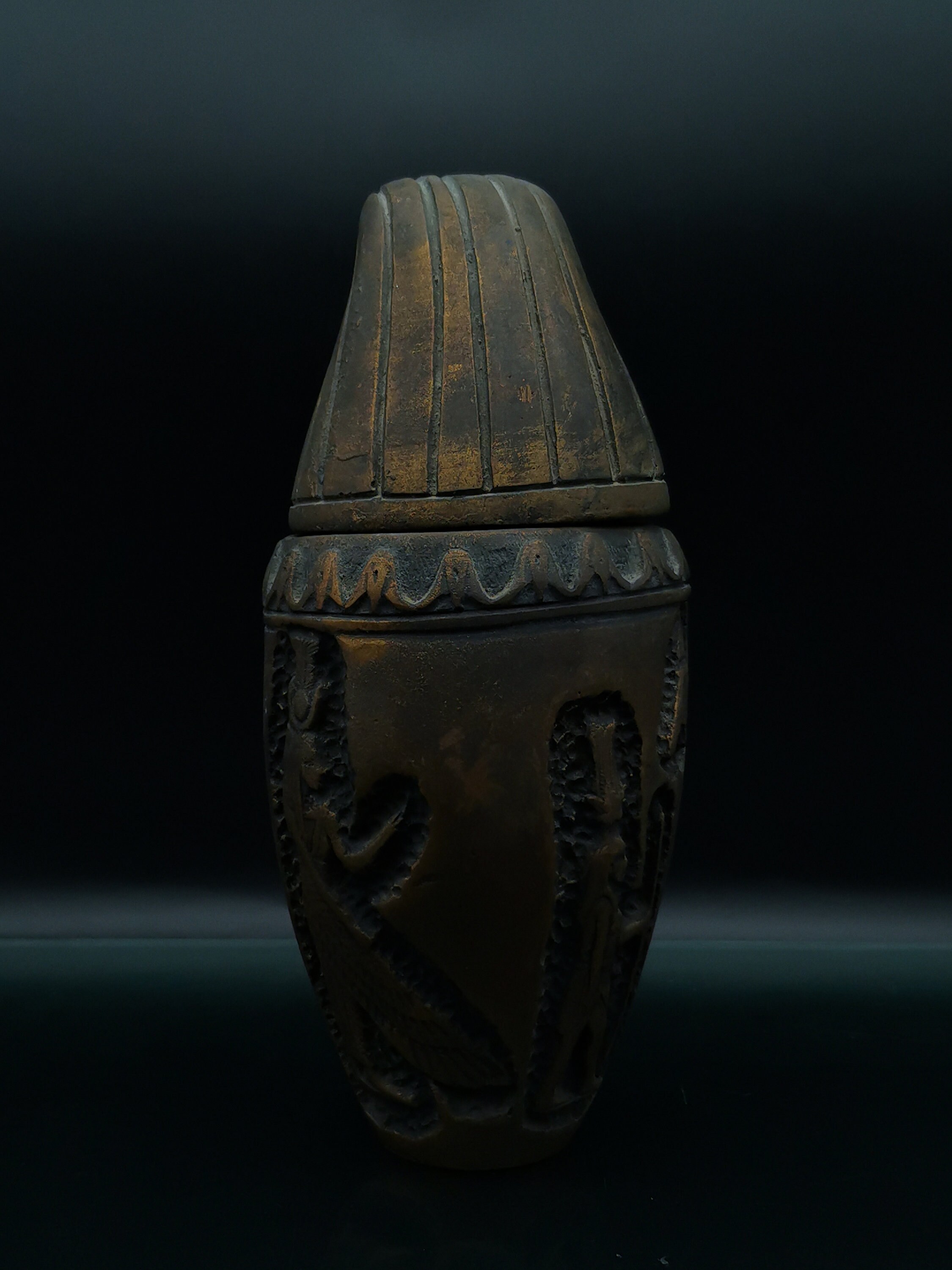 Vintage Ancient Egyptian Imsety Canopic Large Jar son of | Etsy