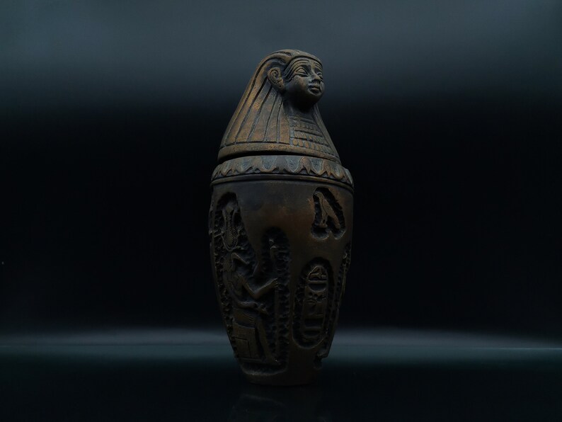 Vintage Ancient Egyptian Imsety Canopic Large Jar son of - Etsy