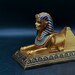 Statue of Egyptian Art Hand Painted Sphinx Pyramid Heavy Made in Egypt ...