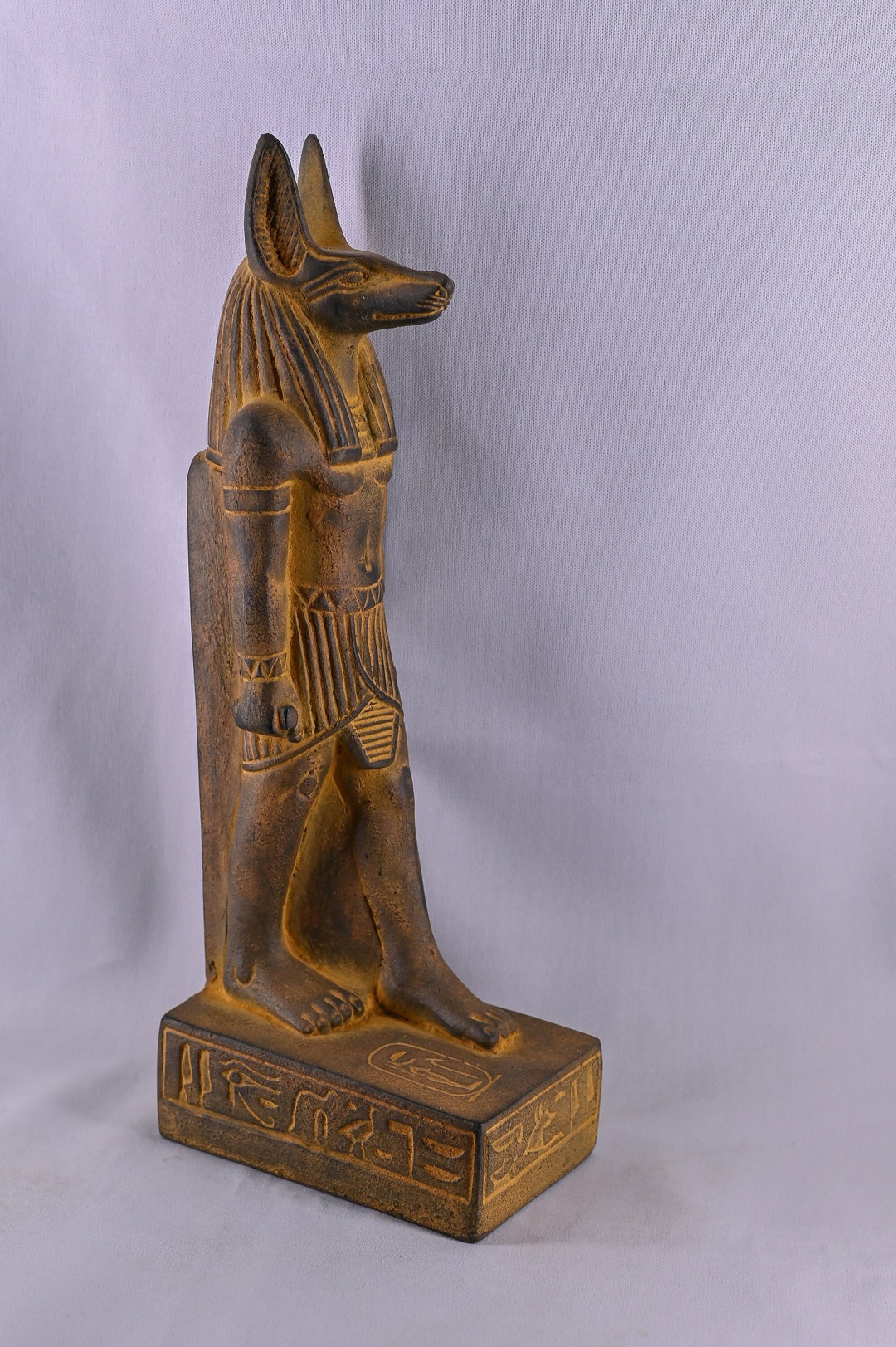 Statue of Ancient Egyptian God Anubis Stone Made in Egypt - Etsy