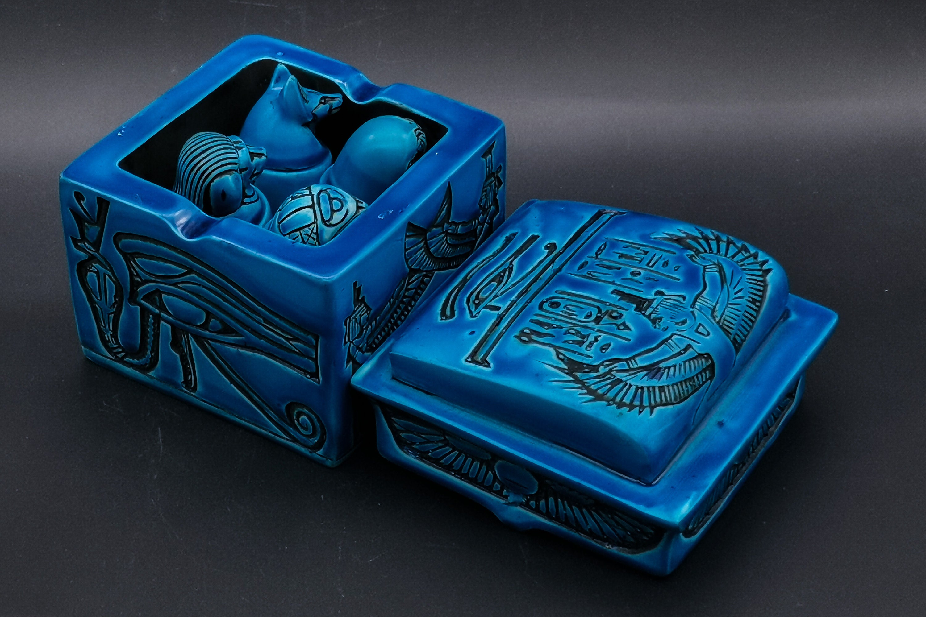 Unique Box of Canopic Jars Inside Egyptian Handmade From | Etsy