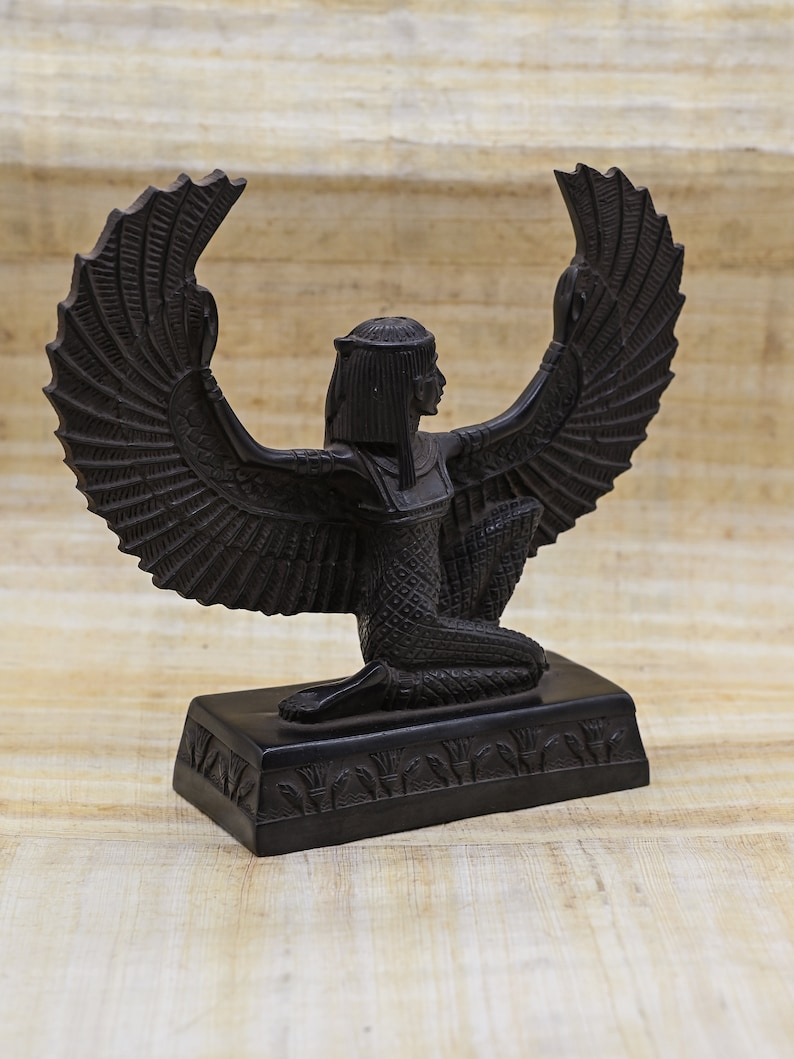 Egyptian Goddess Isis Wings Protection Handmade Egyptian Decor - Etsy