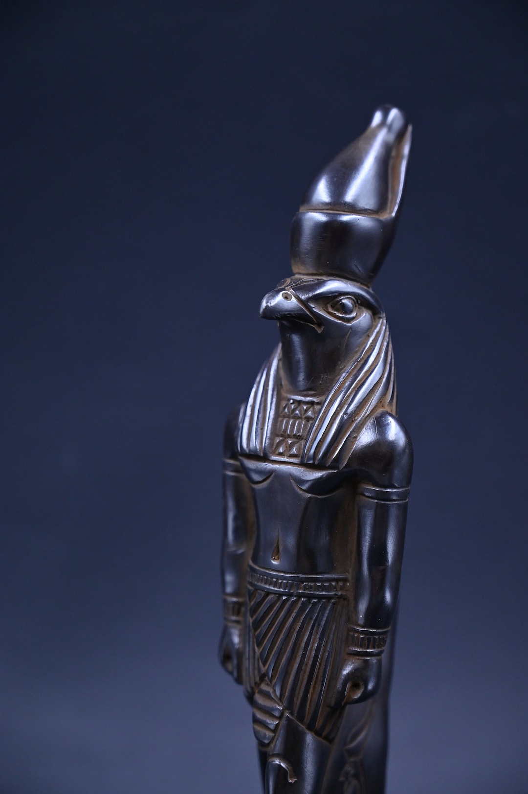 Egyptian Statue Horus God of Sky, Figurine Black Made in Egypt - Etsy