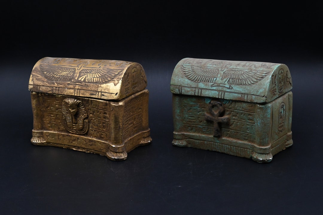 Unique Egyptian Art Box Decorated Pharaonic Inscription Heavy Stone 2 ...