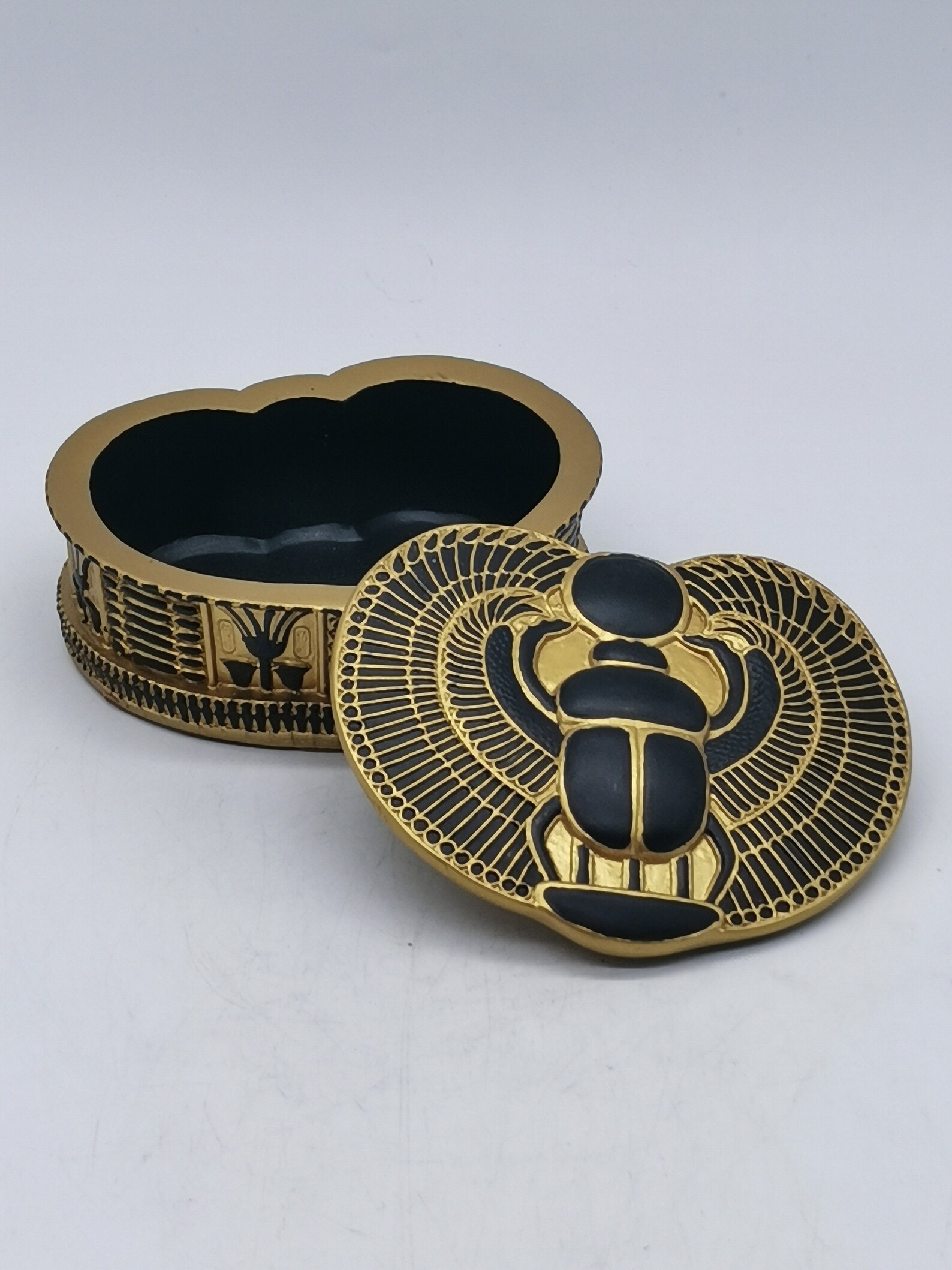 Egyptian Art Box Decorated Pharaonic Inscriptions Scarab - Etsy