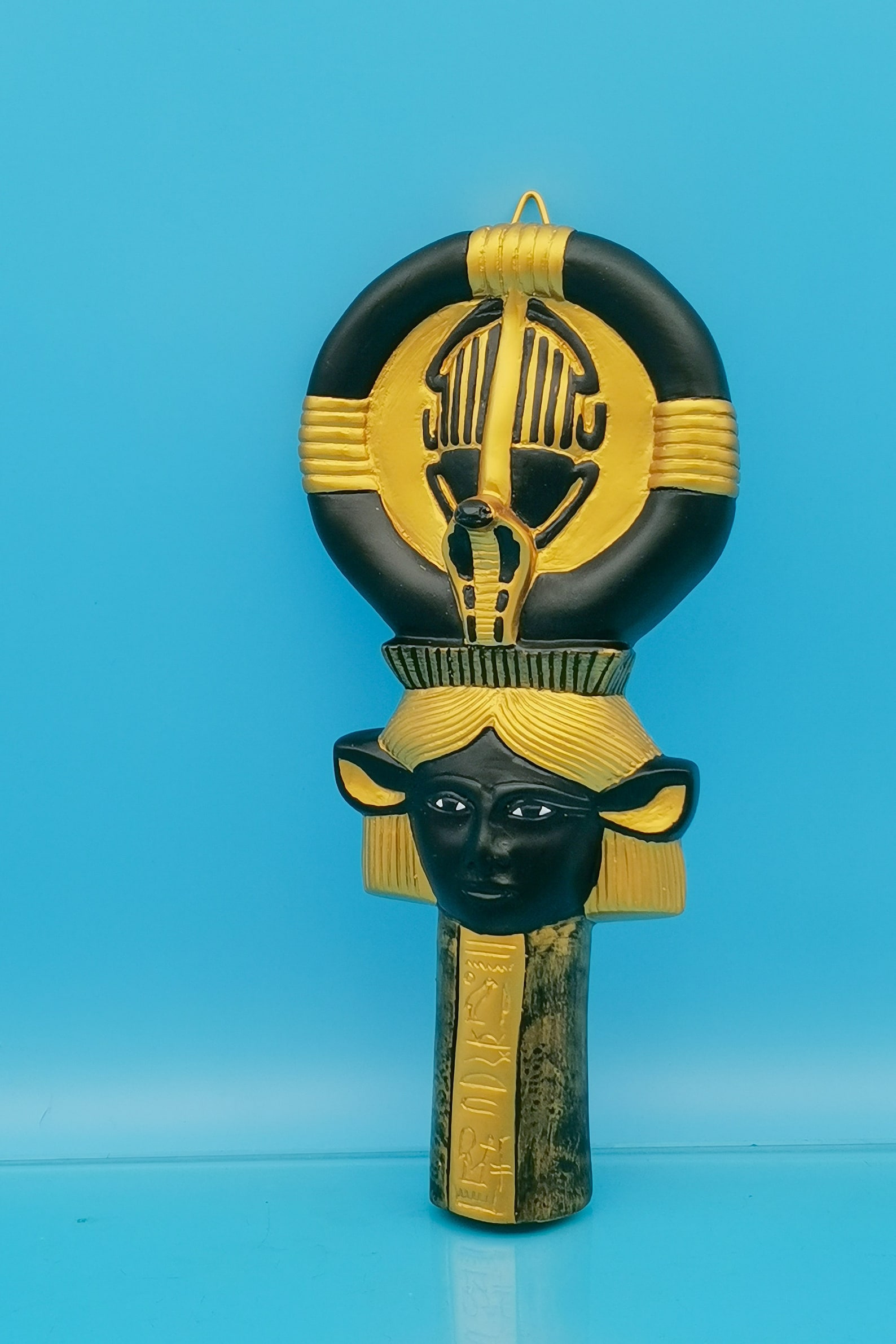 Unique Ankh the Goddess Hathor Cow Ears With Scarab Wall - Etsy