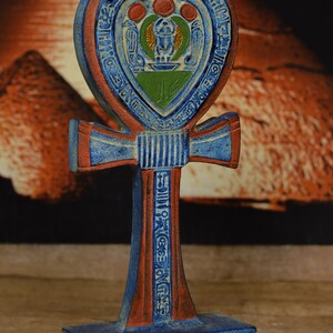 Ancient Egyptian Ankh key of Life Symbol Hieroglyphic With Scarab ...