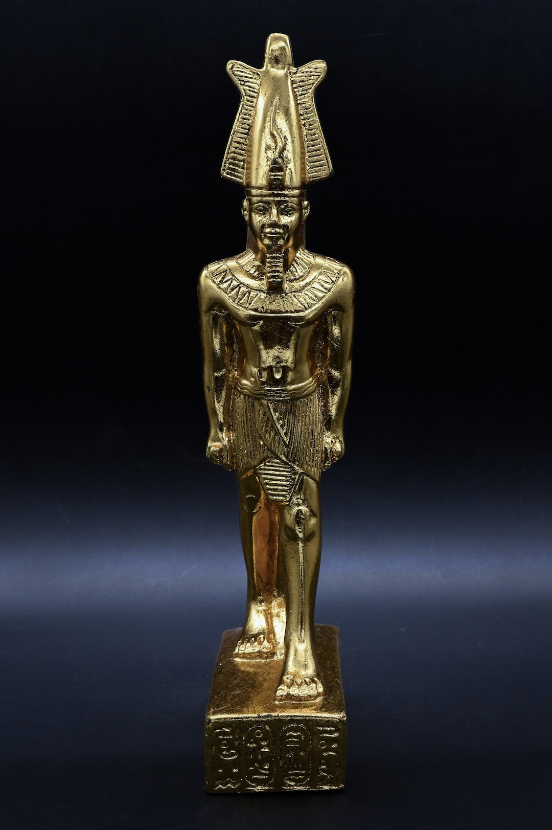 Statue of Egyptian God Osiris Gold Leaf Statue Made in Egypt - Etsy