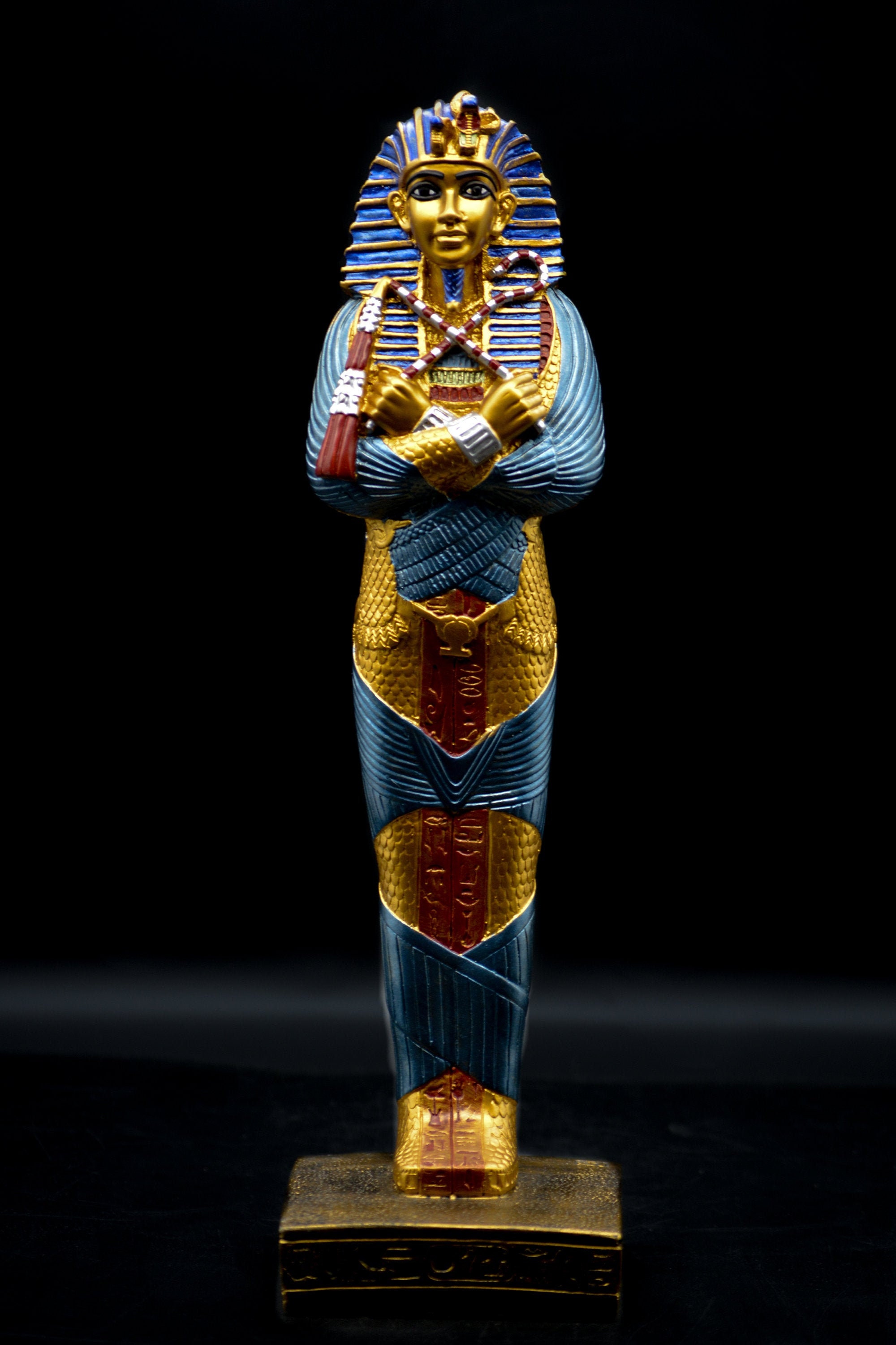 Unique Ancient Egyptian statue of King Tutankhamun large solid | Etsy