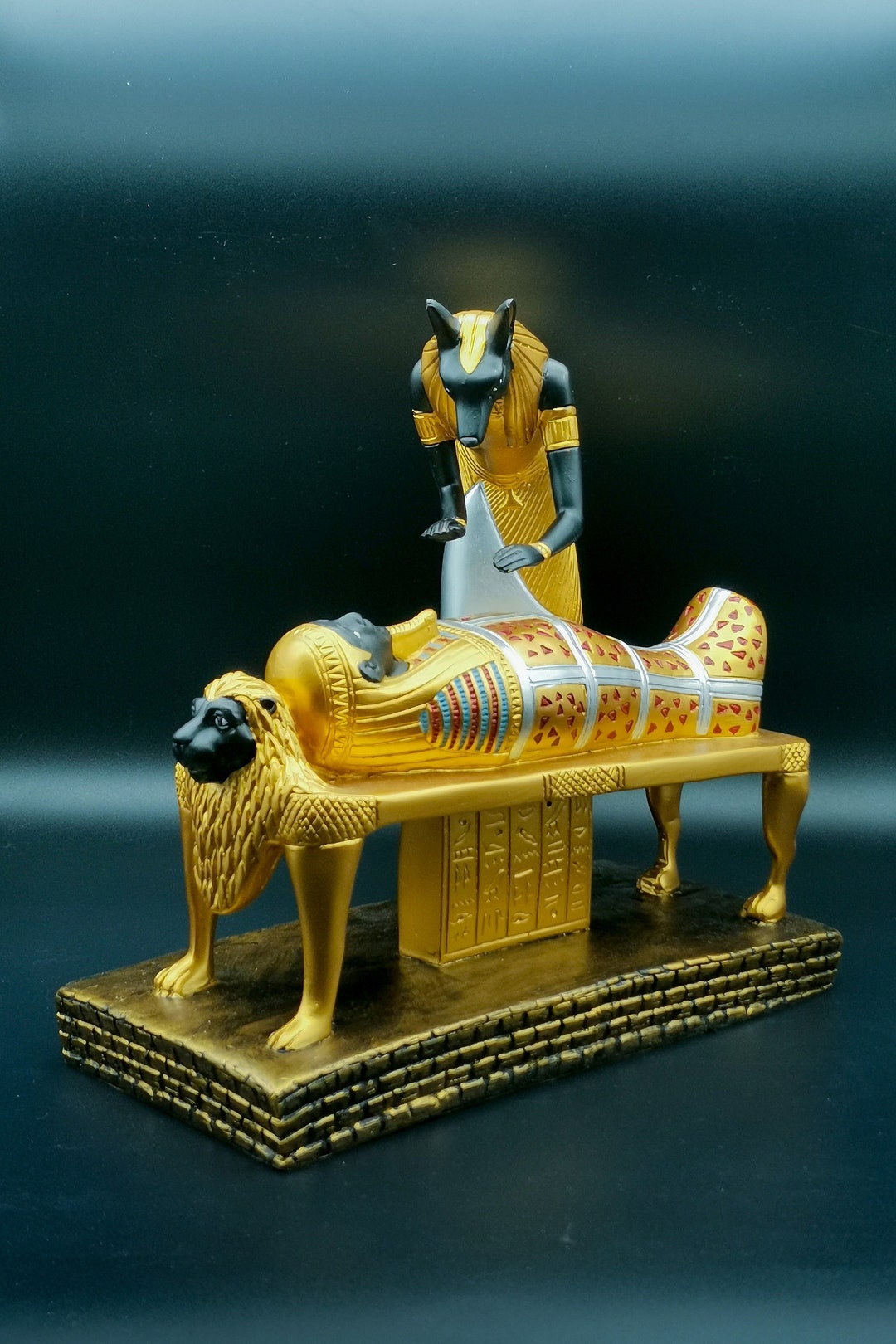 Anubis Egyptian Statue of God of Mummification Embalming Pharaoh Mummy ...