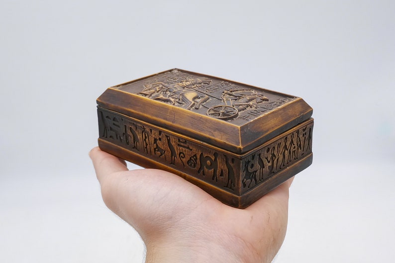 Egyptian Art Box Decorative Pharaonic Made in Egypt | Etsy